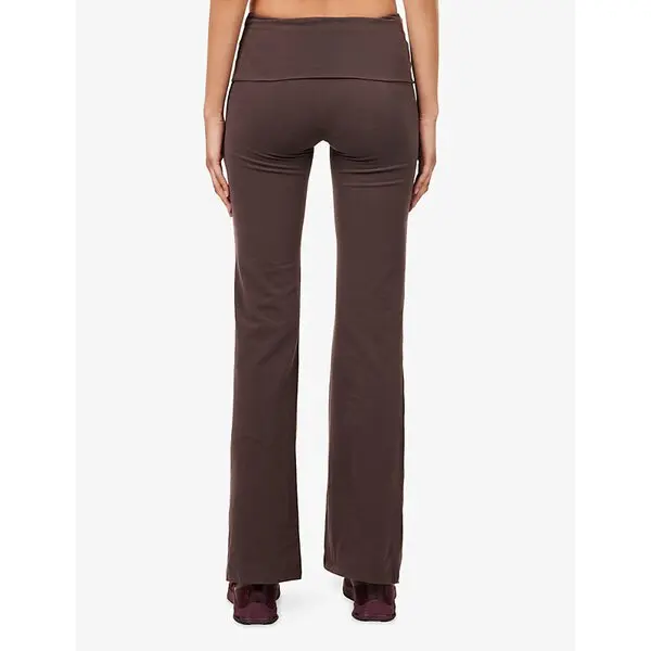 SISTERLY TRIBE Soft Cotton Foldover Yoga Trousers