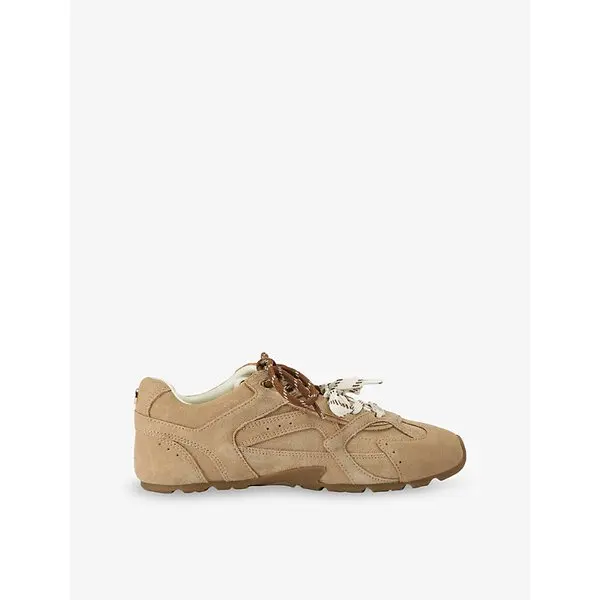 Steve Madden Aziel Suede Trainers - Beige