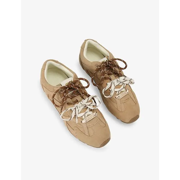 Steve Madden Aziel Suede Trainers - Beige