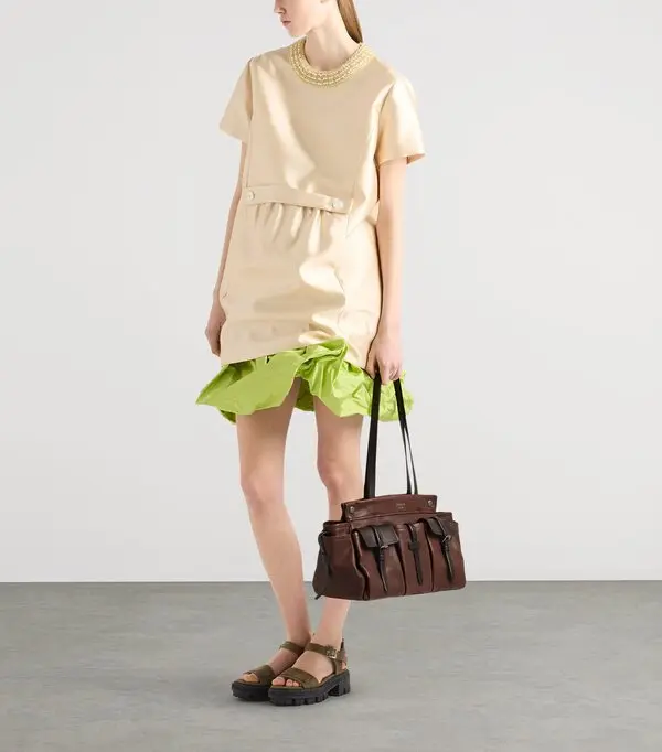 Prada Large Buffalo Leather Tote Bag