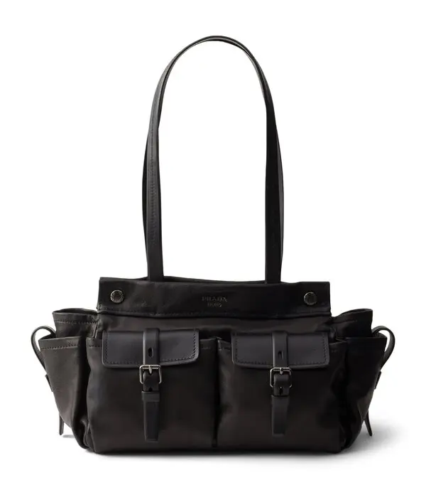 Prada Medium Leather Route Tote Bag