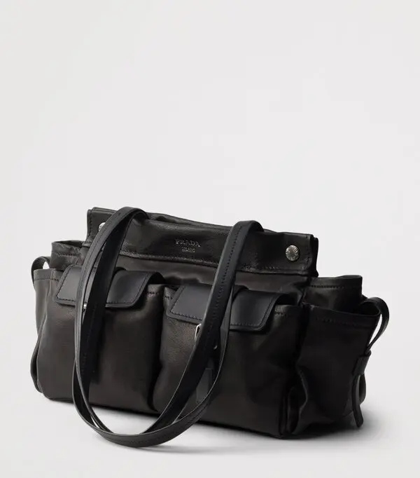 Prada Medium Leather Route Tote Bag