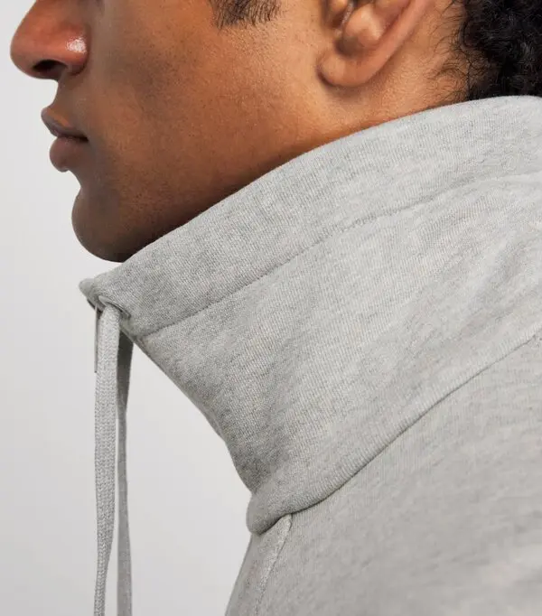 AMI Paris Cotton Logo Quarter-zip Sweatshirt