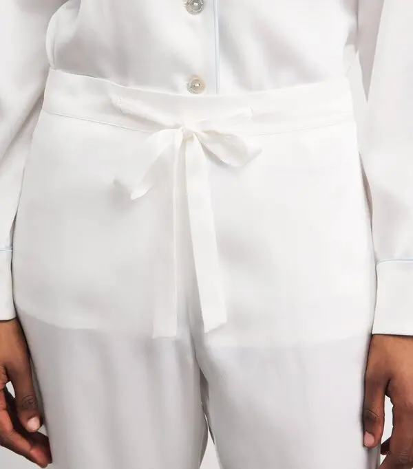 Olivia Von Halle Silk Coco Pyjama Set - Ivory