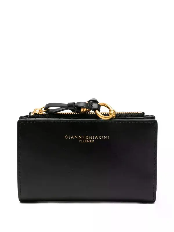 GIANNI CHIARINI Zip Leather Wallet - Neutrals