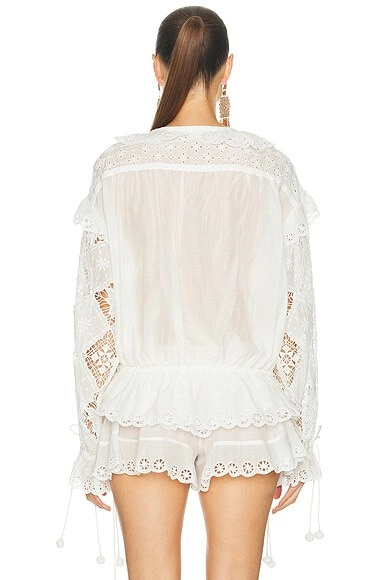 Isabel Marant Étoile Nowana Embroidered Eyelet Top