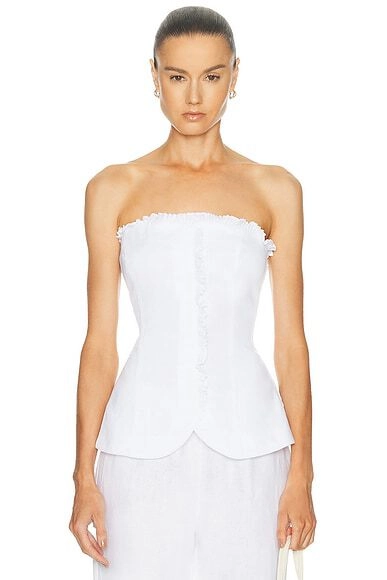 Posse Florence Strapless Top - Ivory