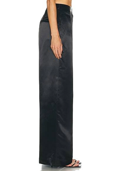 GRACE LING Pleated Claw Wide Leg Trouser