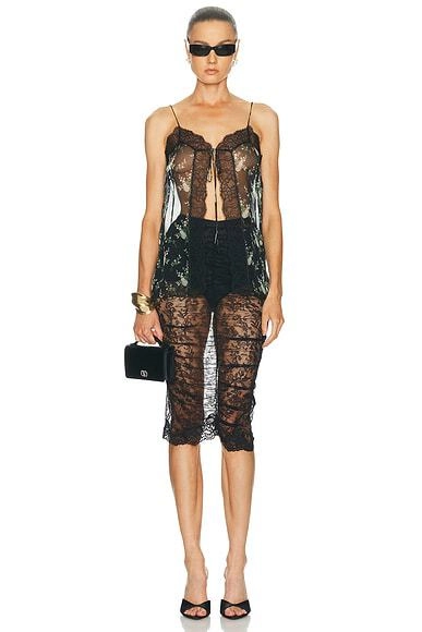 Dolce & Gabbana Sheer Lace Camisole Top