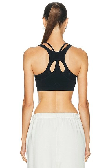 Beyond Yoga Seamless Double Layer Mesh Bra - Black