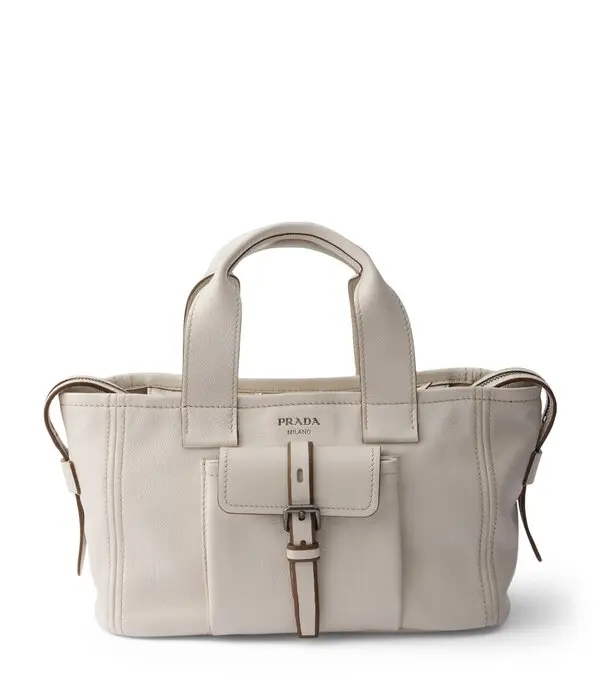 Prada Medium Leather Tote Bag