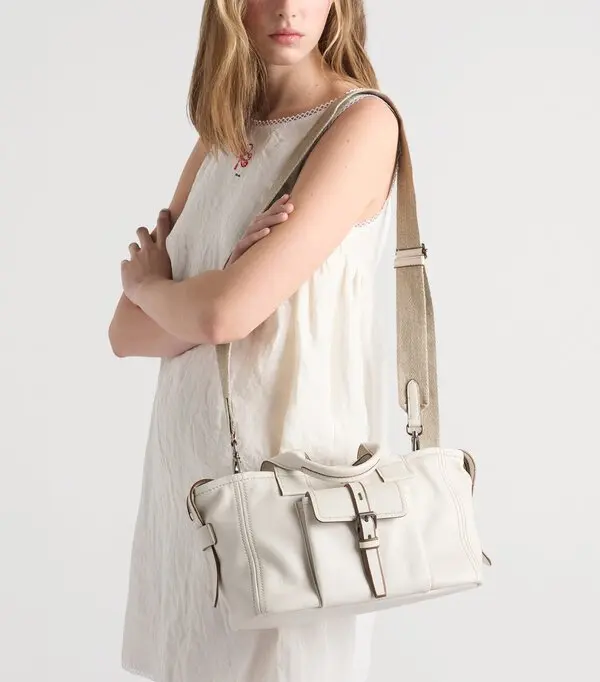 Prada Medium Leather Tote Bag