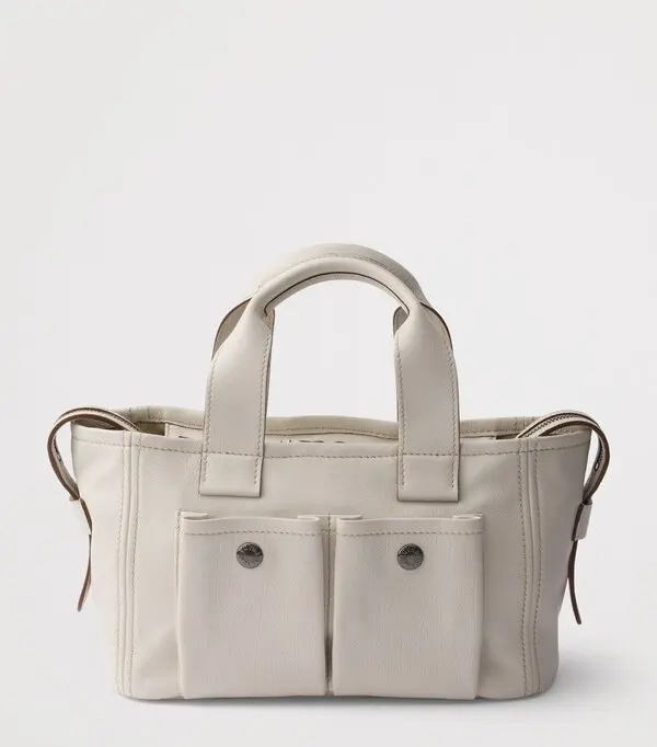 Prada Medium Leather Tote Bag