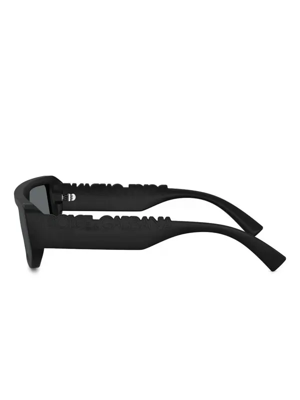 Dolce & Gabbana Dg6203 Embossed Rectangle-frame Sunglasses