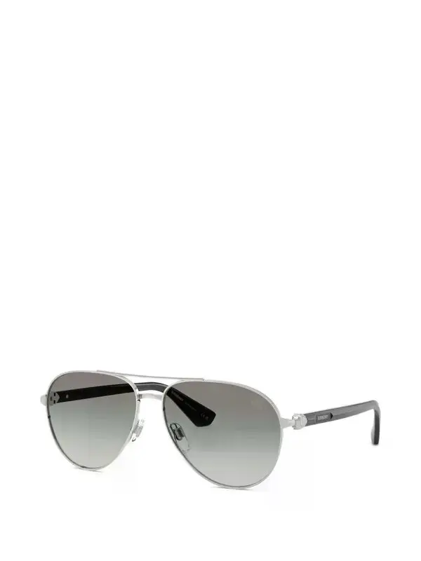 Burberry Aviator Frame Sunglasses - Silver