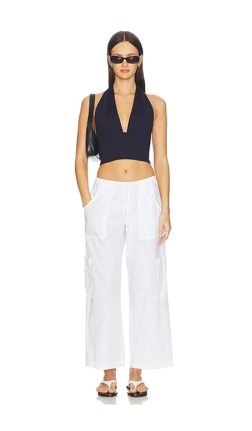 Susana Monaco Deep Halter Tie Top