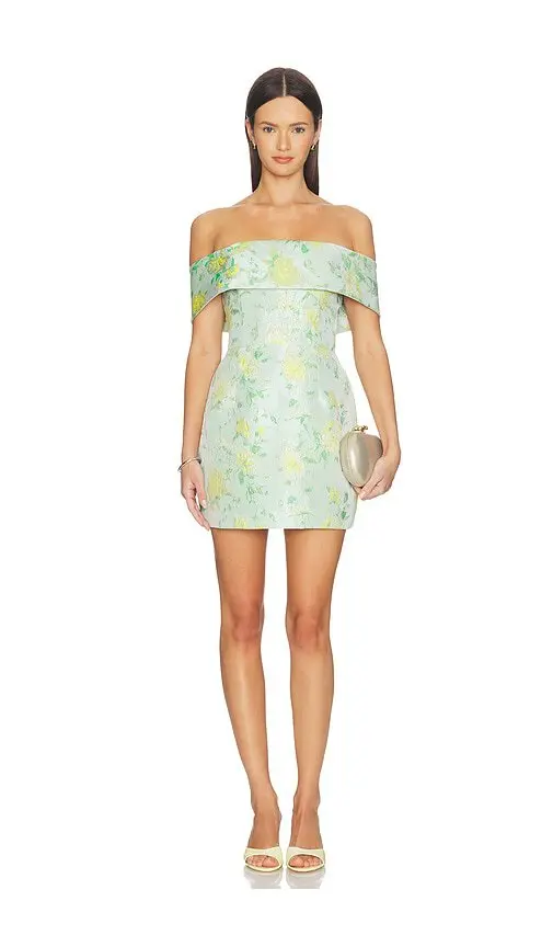 Katie May Odessa Off-the-shoulder Jacquard Dress