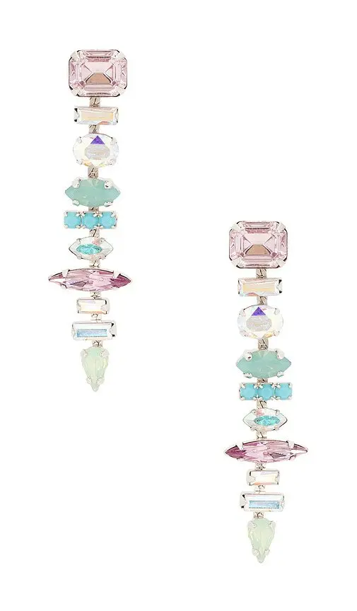 ELIZABETH COLE Starla Earrings - Metallic Silver