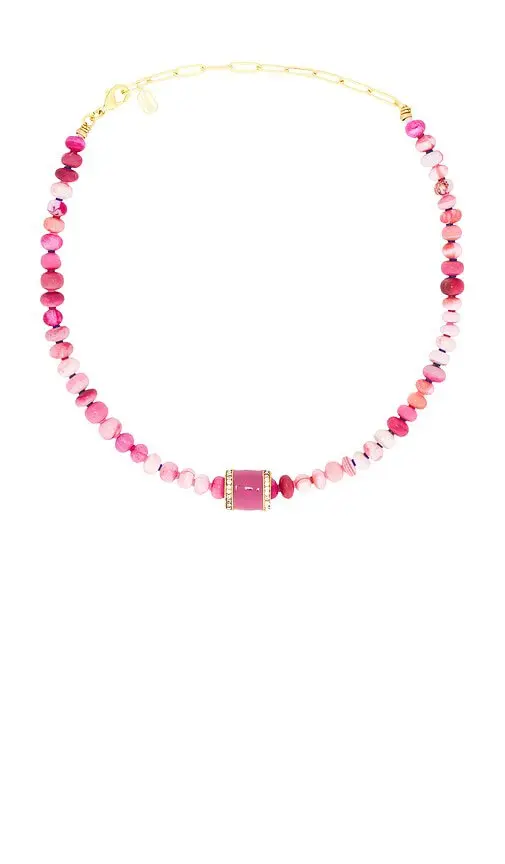 ELIZABETH COLE Chroma Necklace - Pink