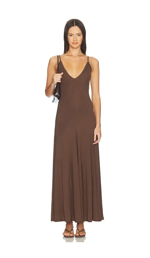 BELLE ANNA Rumi Slip Dress In . Also - Chocolate