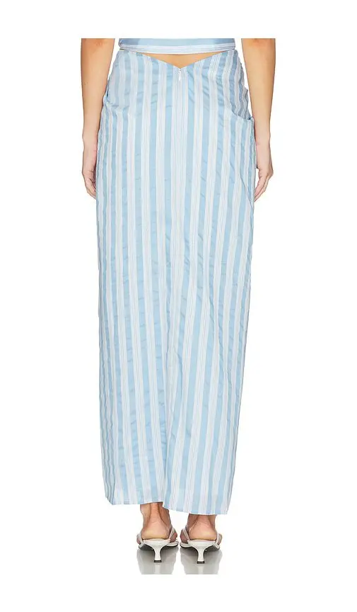Simkhai Liorra Yarn-dye Draped Skirt