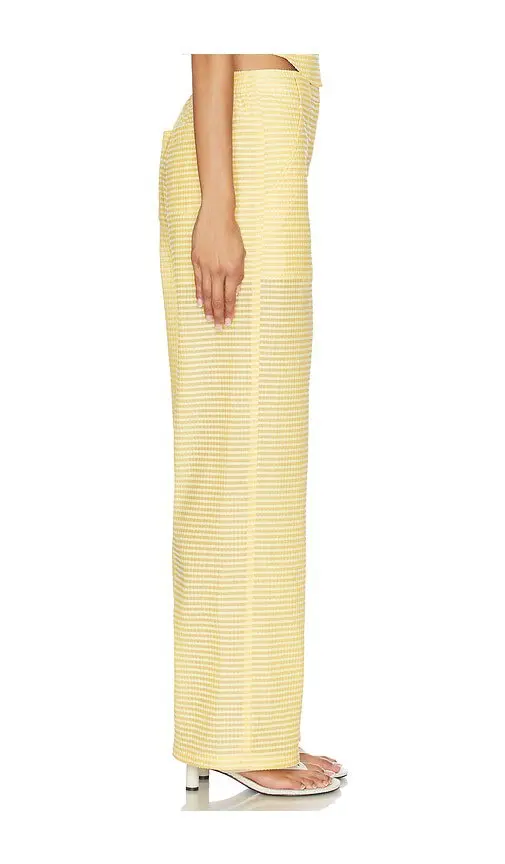 Simkhai Shepard Wide Leg Trouser - Yellow