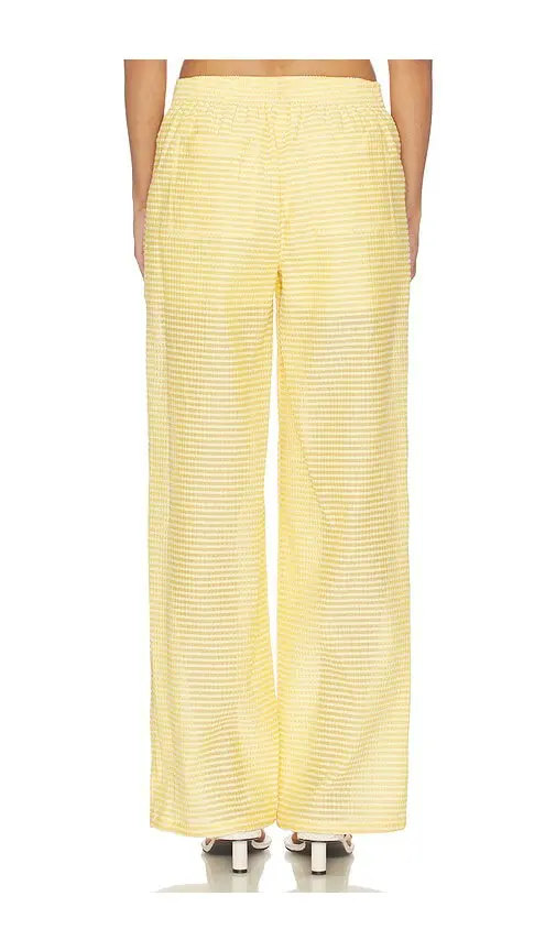 Simkhai Shepard Wide Leg Trouser - Yellow
