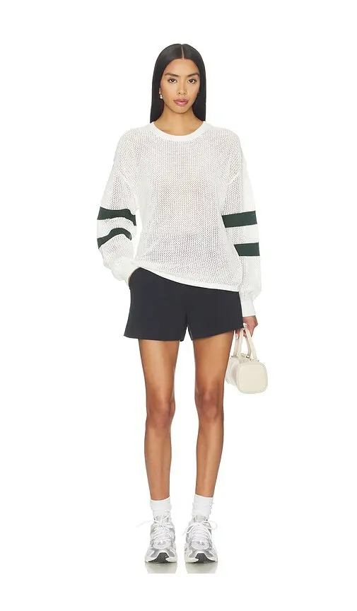 The Upside Fenway Sebastian Knit Crew Sweatshirt - Cream