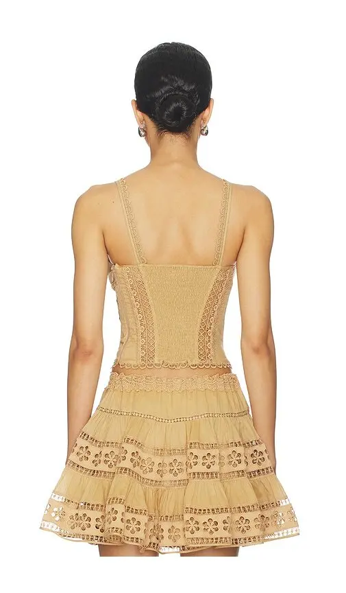 Charo Ruiz Ibiza Poppy Bustier Top - Tan
