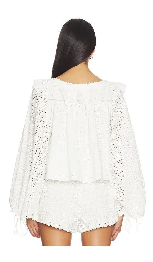For Love & Lemons Willa Eyelet Top