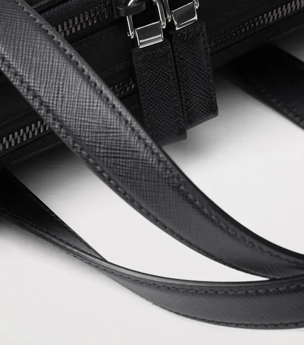 Prada Re-nylon And Saffiano Leather Briefcase