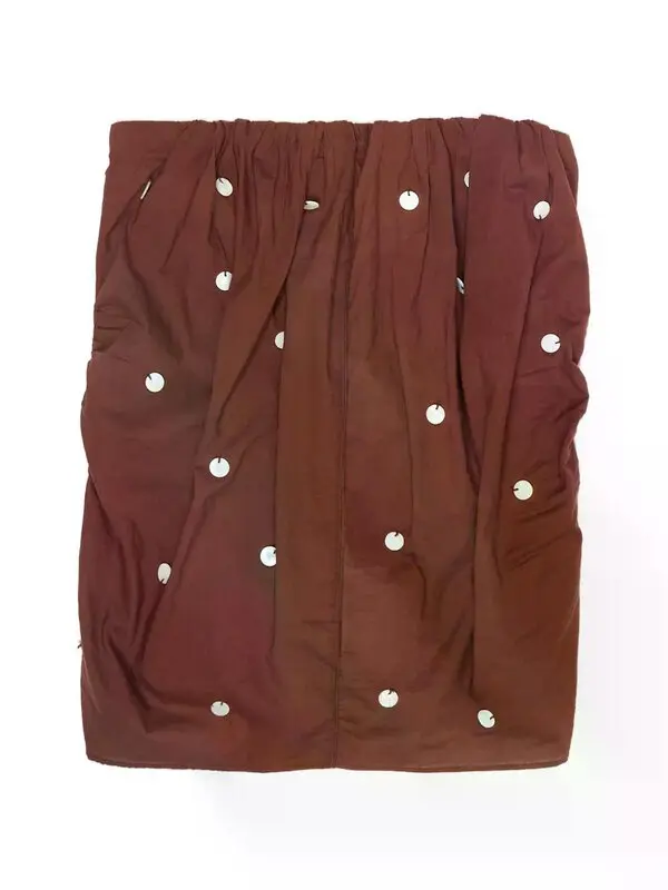 Bimba Y Lola Strapless Sequin-embellished Gathered Top - Brown