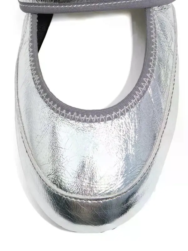 Bimba Y Lola Metallic Effect Ballet Flats
