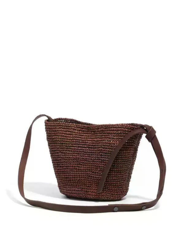 Bimba Y Lola Small Woven Shoulder Bag - Brown