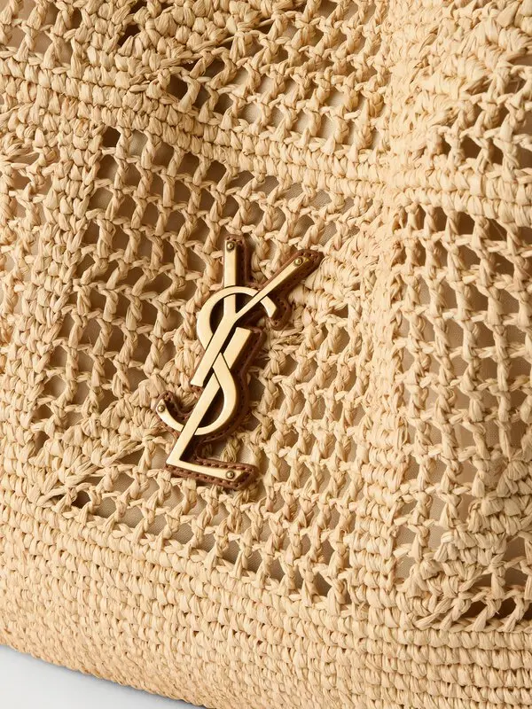 Saint Laurent Jamie Shopping Raffia Shoulder Bag