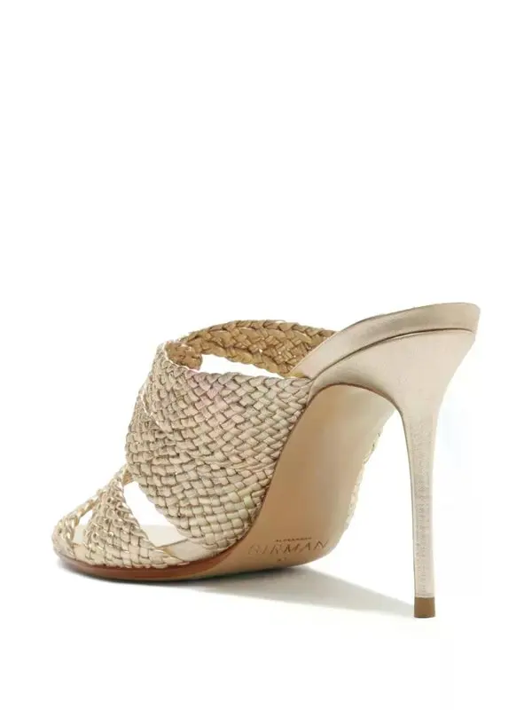 ALEXANDRE BIRMAN Sabrina Braided Leather Stiletto Sandals