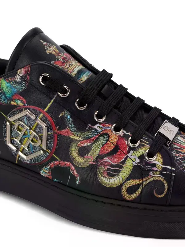 Philipp Plein Printed Low-top Sneakers