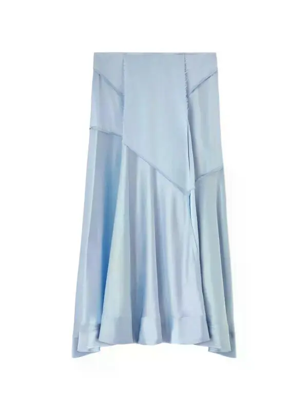 GANNI Panelled Maxi Skirt - Blue