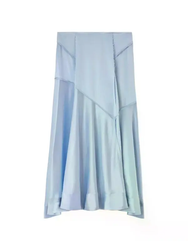 GANNI Panelled Maxi Skirt - Blue