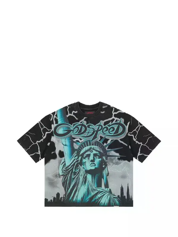 GODSPEED Voltage Graphic-print T-shirt - Black