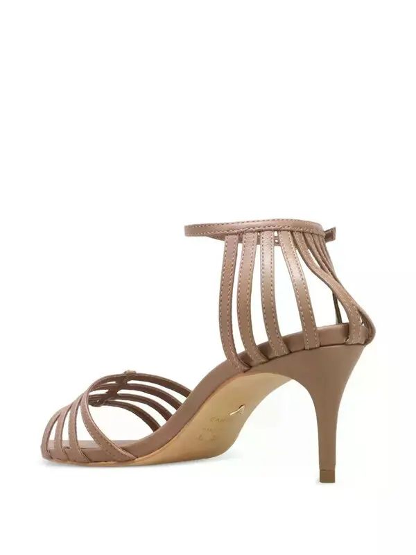 ANDREA CARRANO Strappy Pointed Toe Stiletto Sandals
