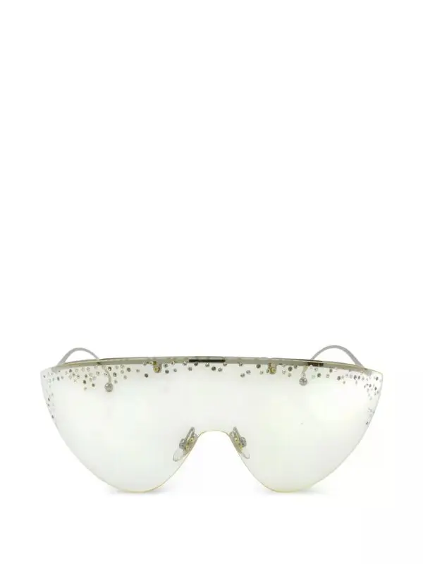 Givenchy Runway Crystal Embellished Sunglasses - Silver