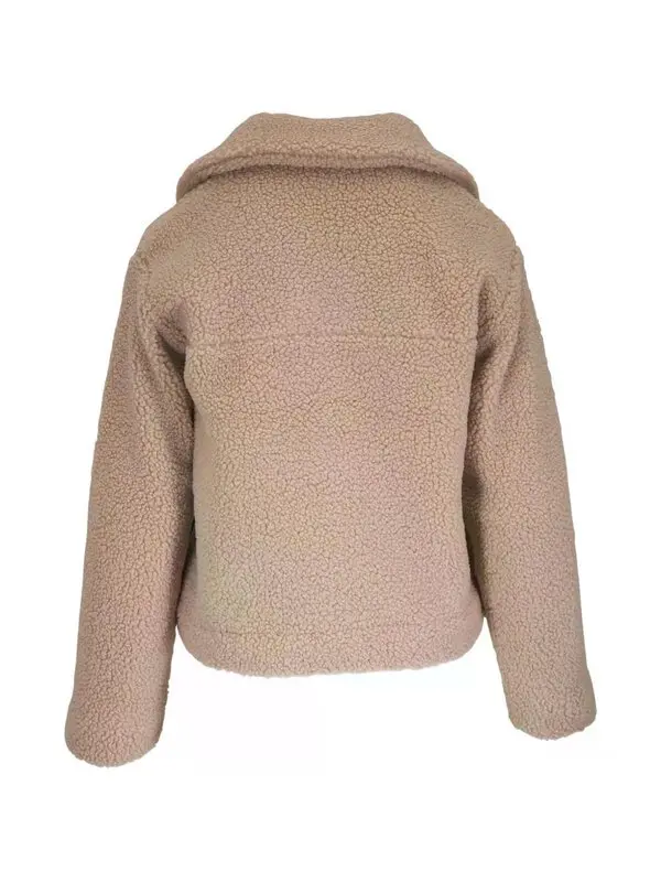 Vince Collared Sherpa Jacket - Neutrals