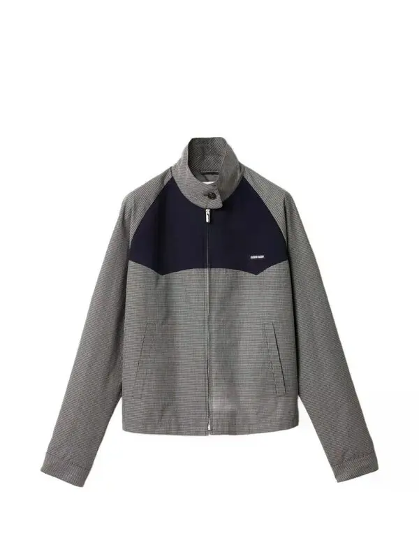 Miu Miu Gingham Check Blouson Jacket