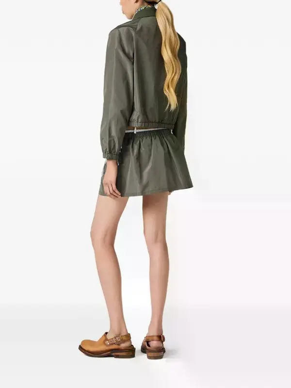 Miu Miu Technical Fabric Blouson Jacket - Green