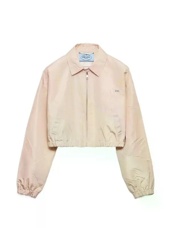 Prada Faille Blouson Jacket - Neutrals