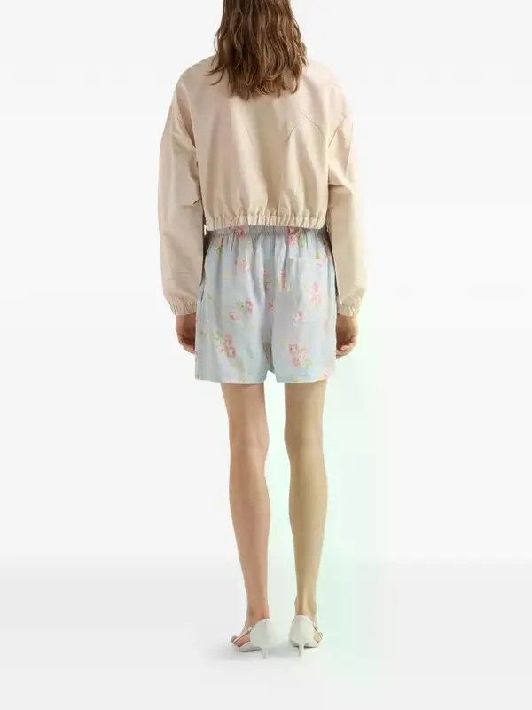 Prada Faille Blouson Jacket - Neutrals
