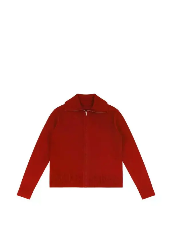 ENTIRE STUDIOS Long-sleeved Zip-up Cardigan - Red