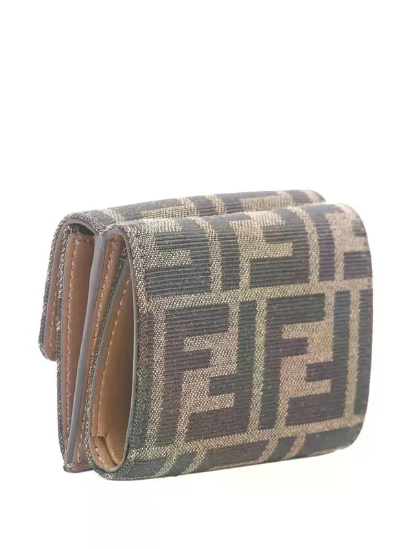 Fendi 2010-2026 Zucca Baguette Trifold Wallet Small Wallets - Brown