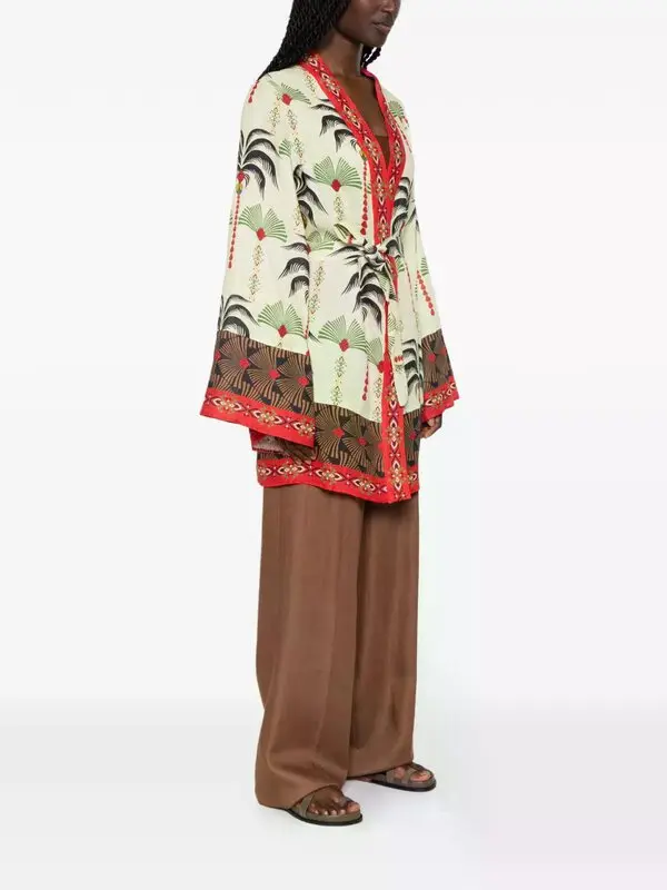 Anjuna Palm-print Beach Cover-up